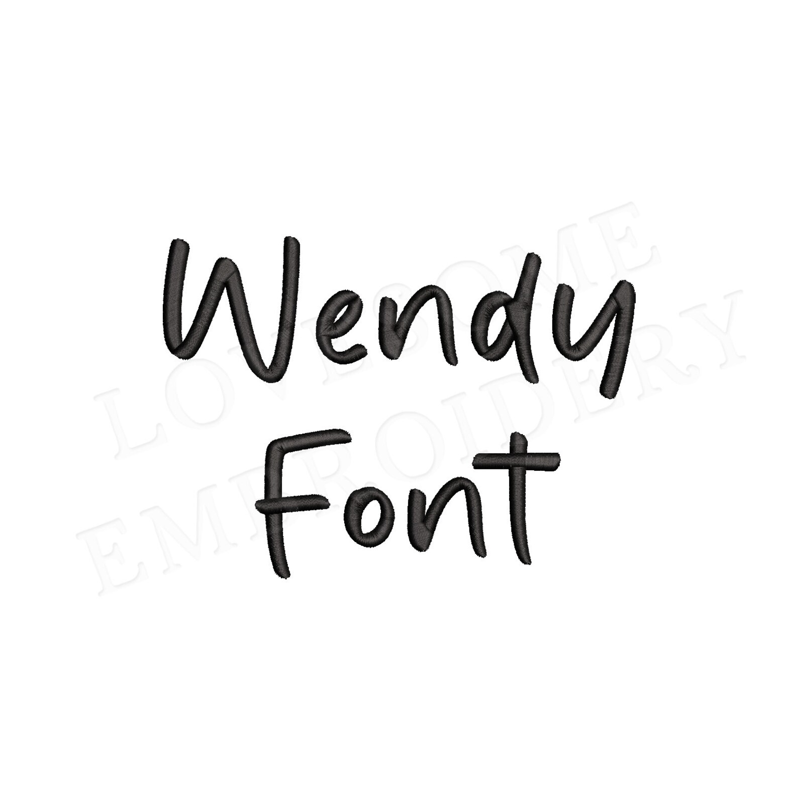 Wendy Embroidery Font A-Z 16mm Machine Embroidery Font Digital Download ...