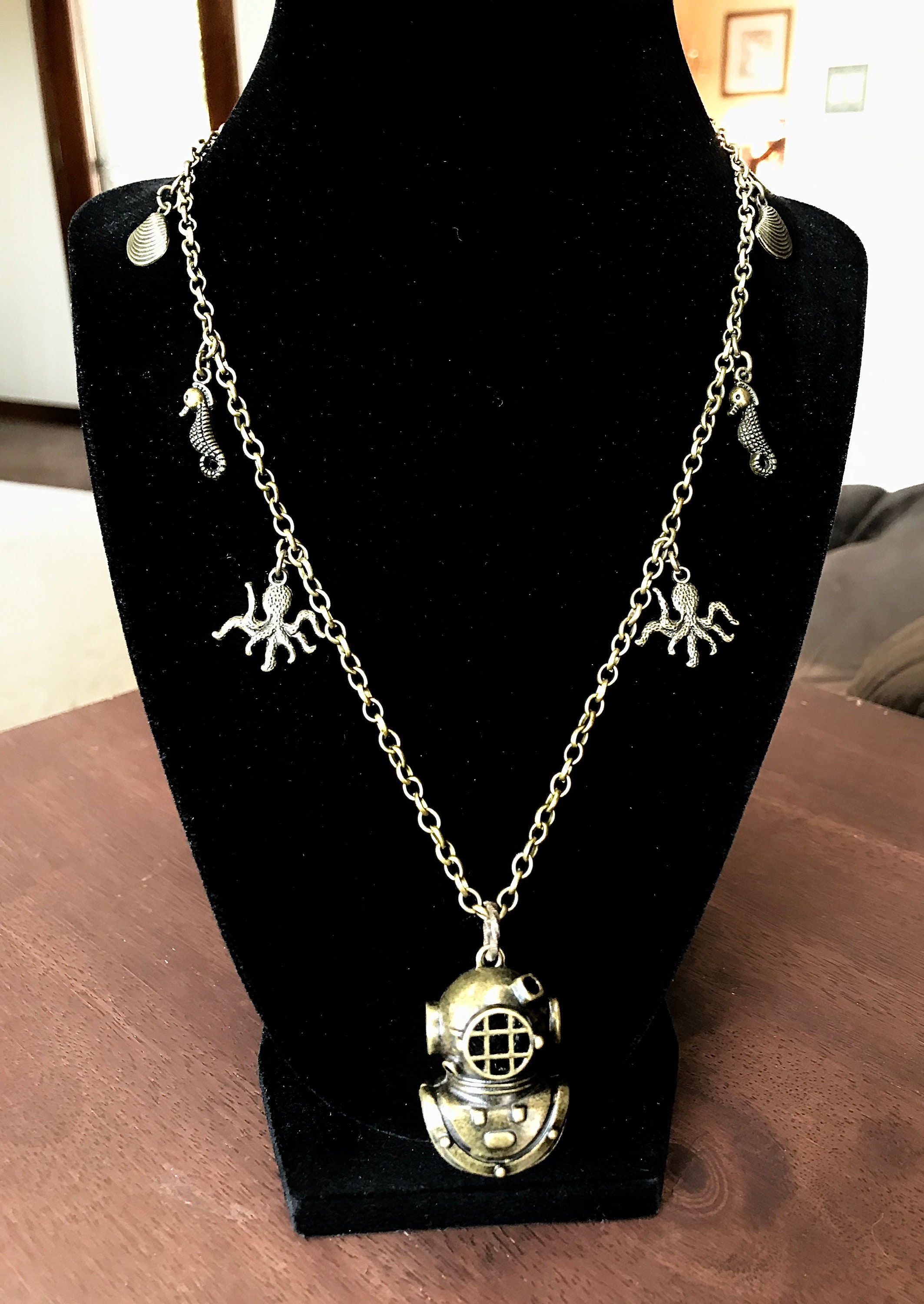 Novelty Scuba Necklace Scuba Diver Necklace Scuba Diving - Etsy