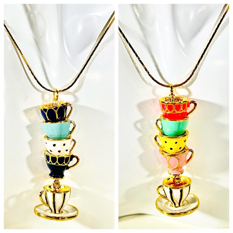 Teacup Necklace - Etsy