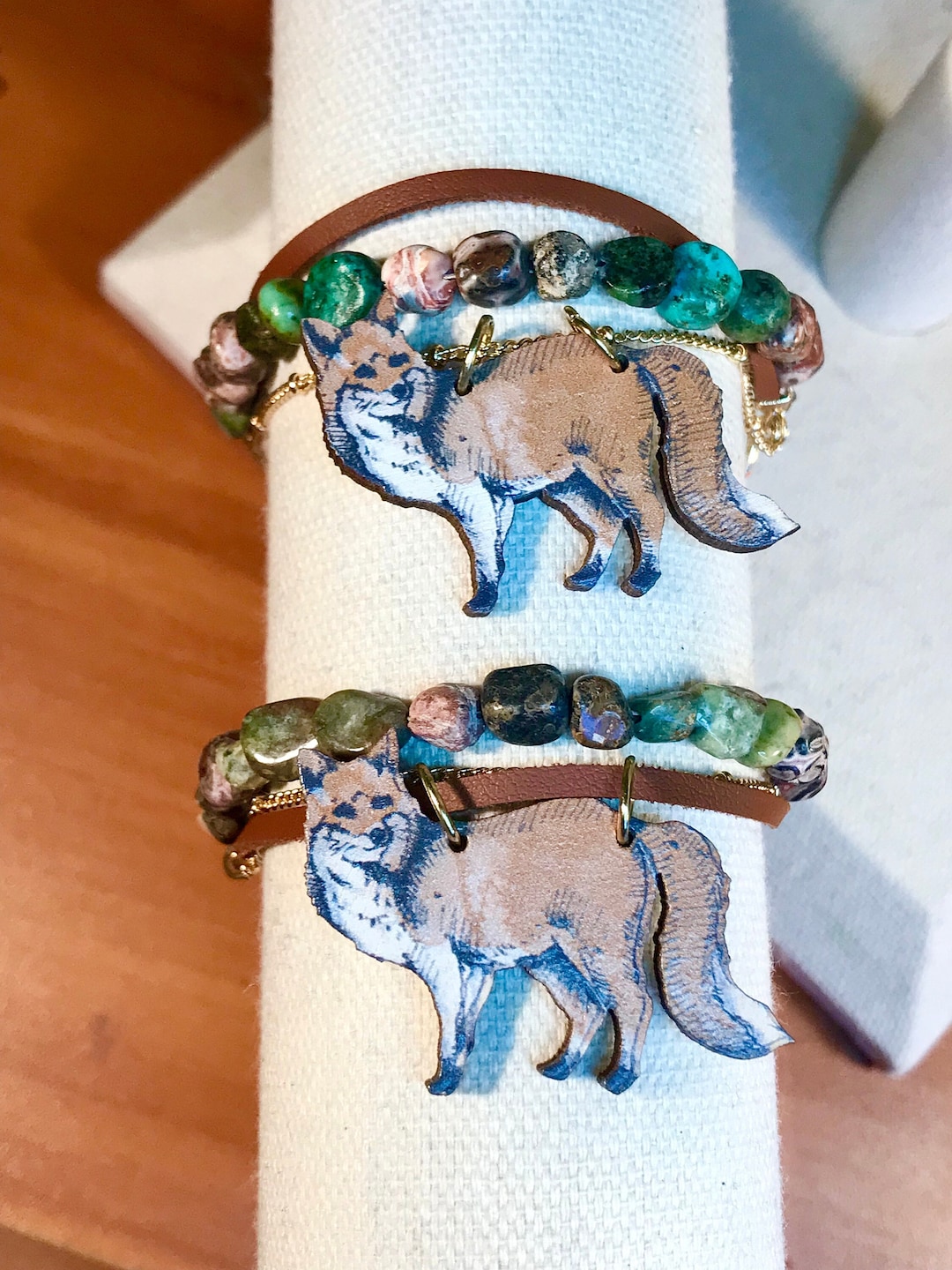 Fox Bracelet, Fox Jewelry, Animal Bracelet, Handmade Jewelry Gift for ...