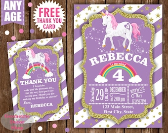 Purple invitations | Etsy