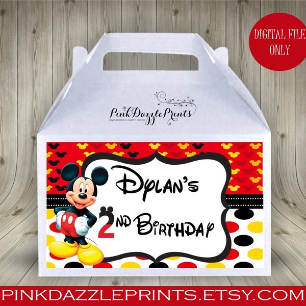 Mickey Mouse Boxes - Etsy