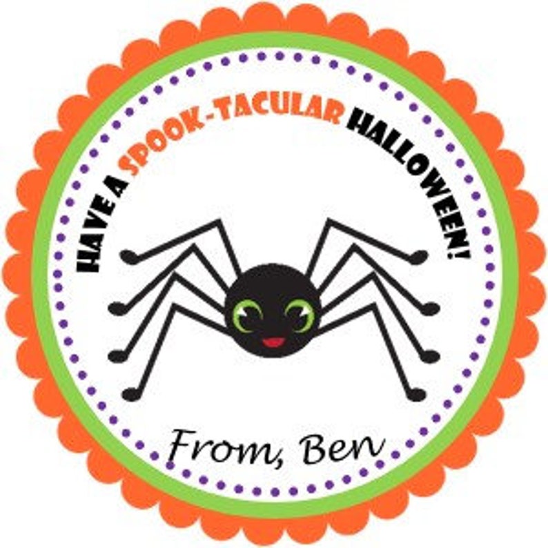 Printable Halloween Party Favor Tags 2 Digital File - Etsy
