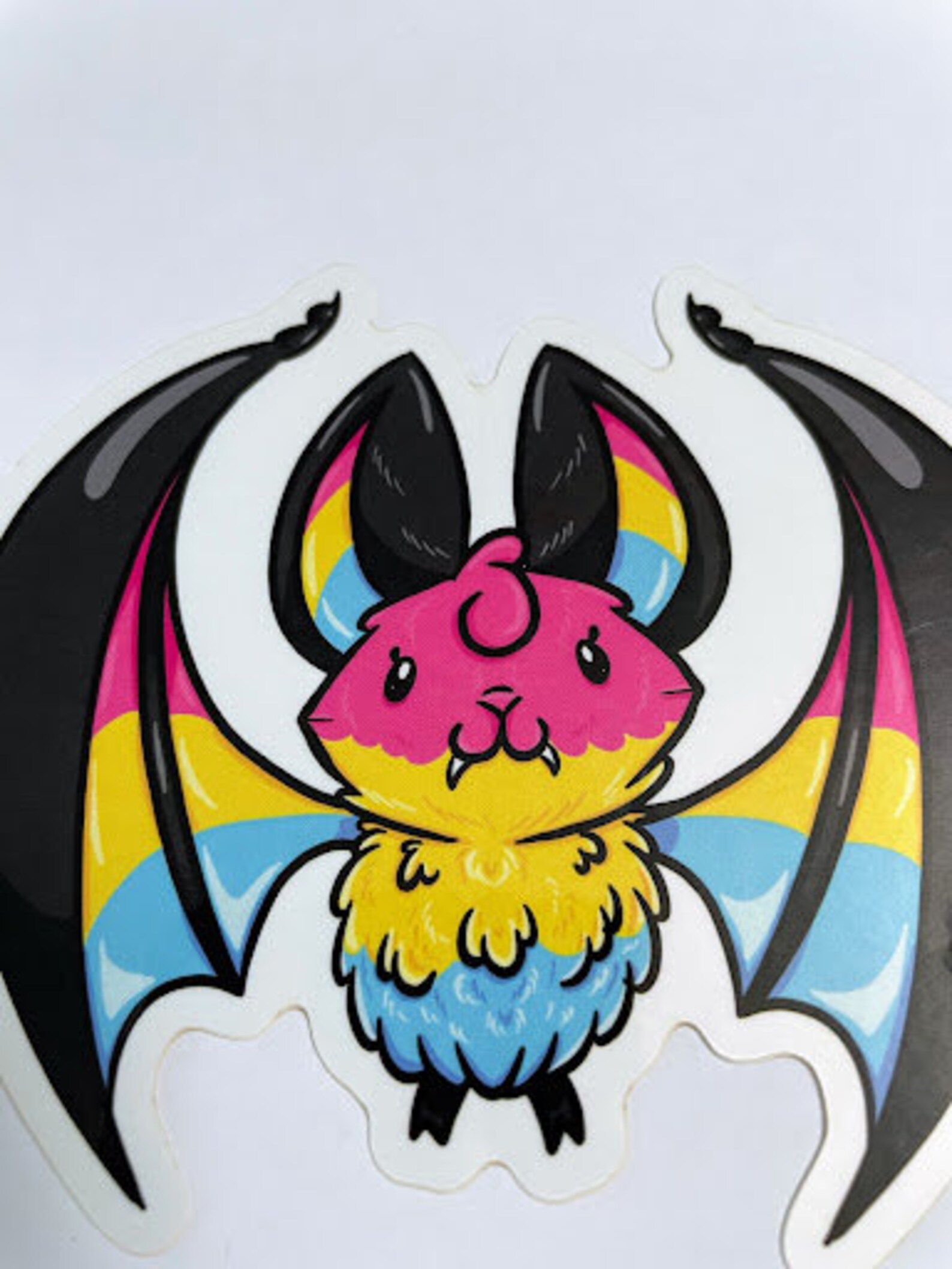 LGBTQ Pride Bat Sticker / Pansexual / Pan Bat - Etsy