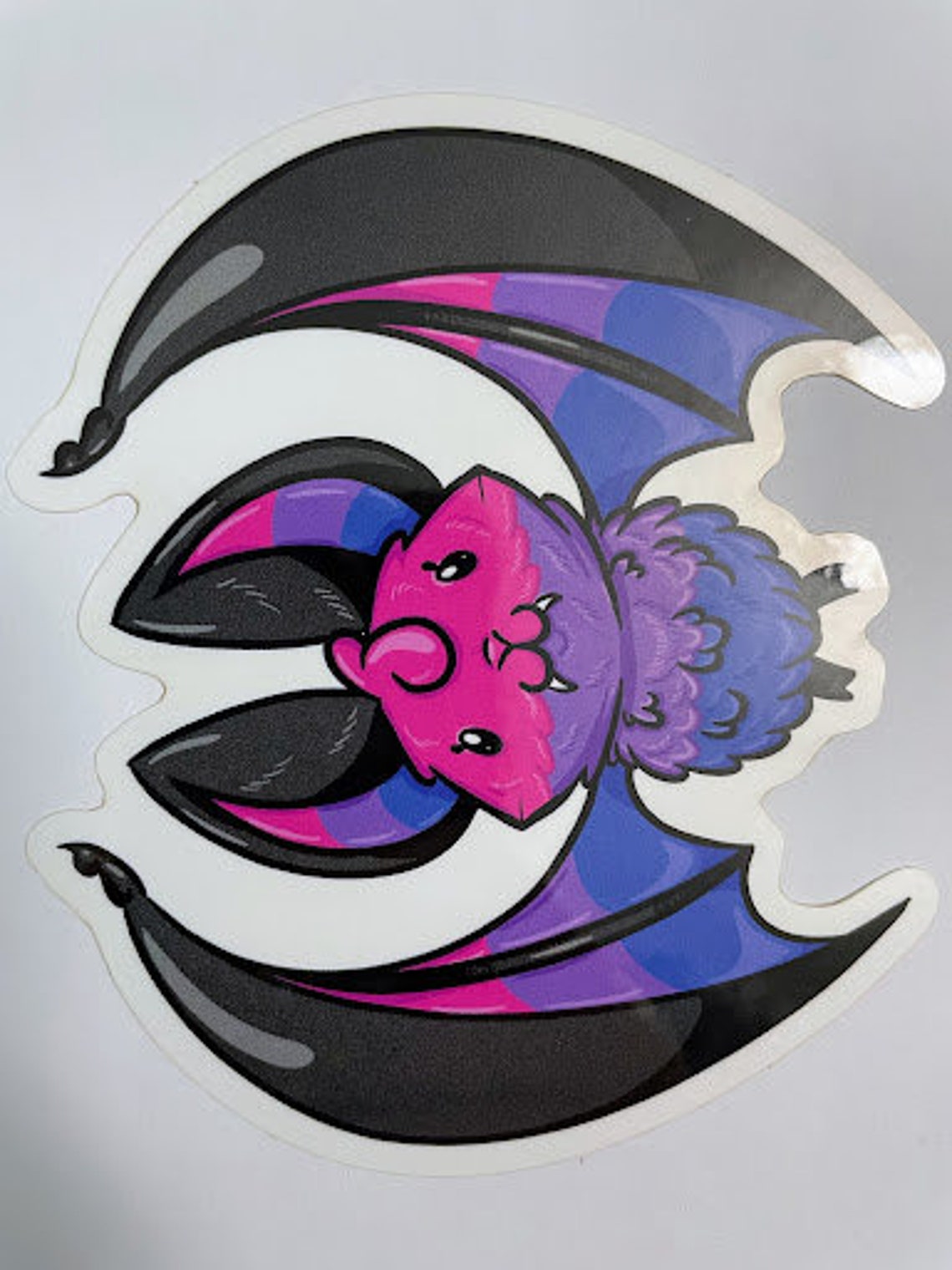 LGBTQ+ Pride Bat Sticker / Bisexual/ Bi Bat / Cute - Etsy