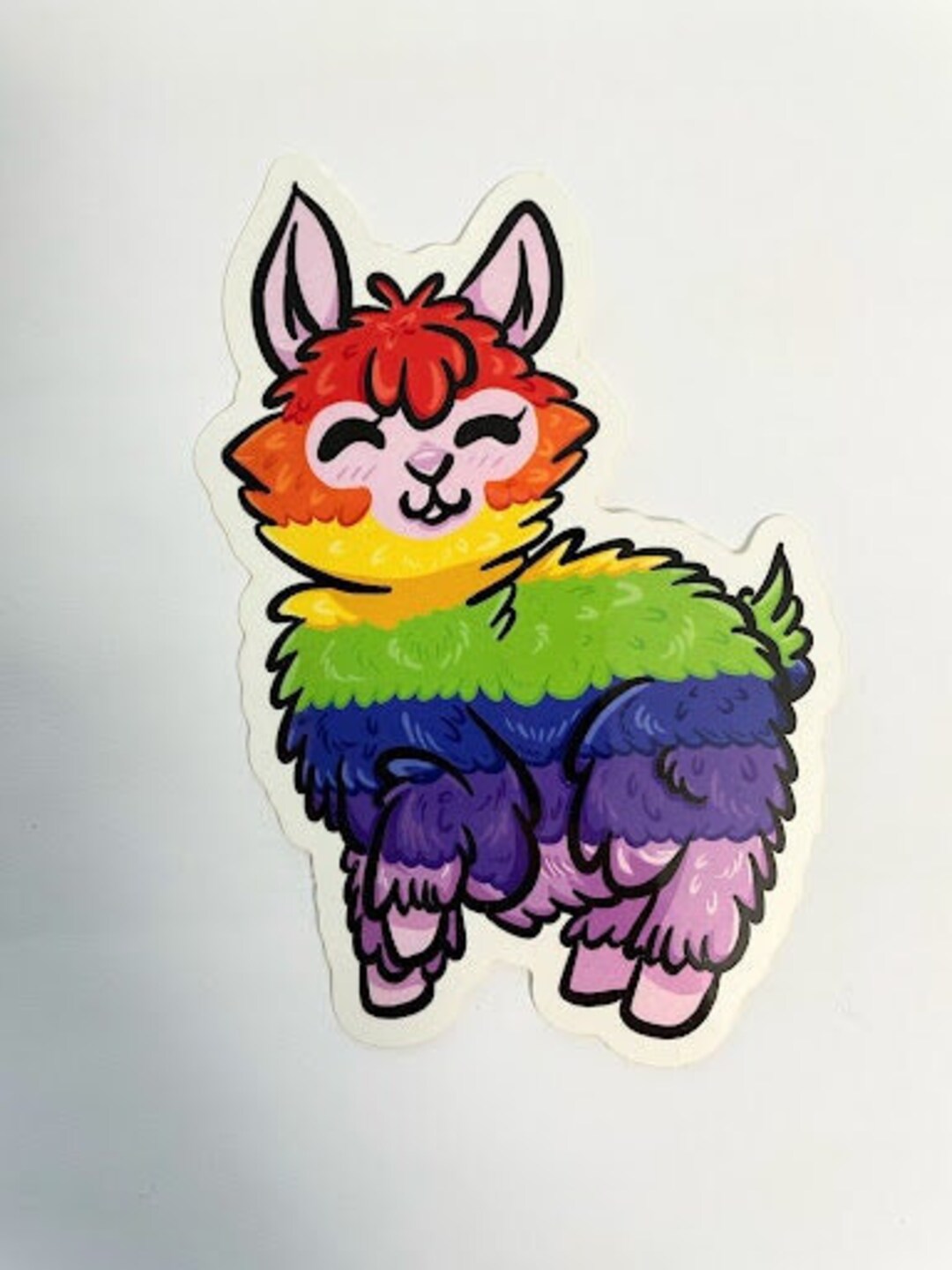 LGBTQ Pride Llama Alpaca Sticker Gay Bi Sticker - Etsy
