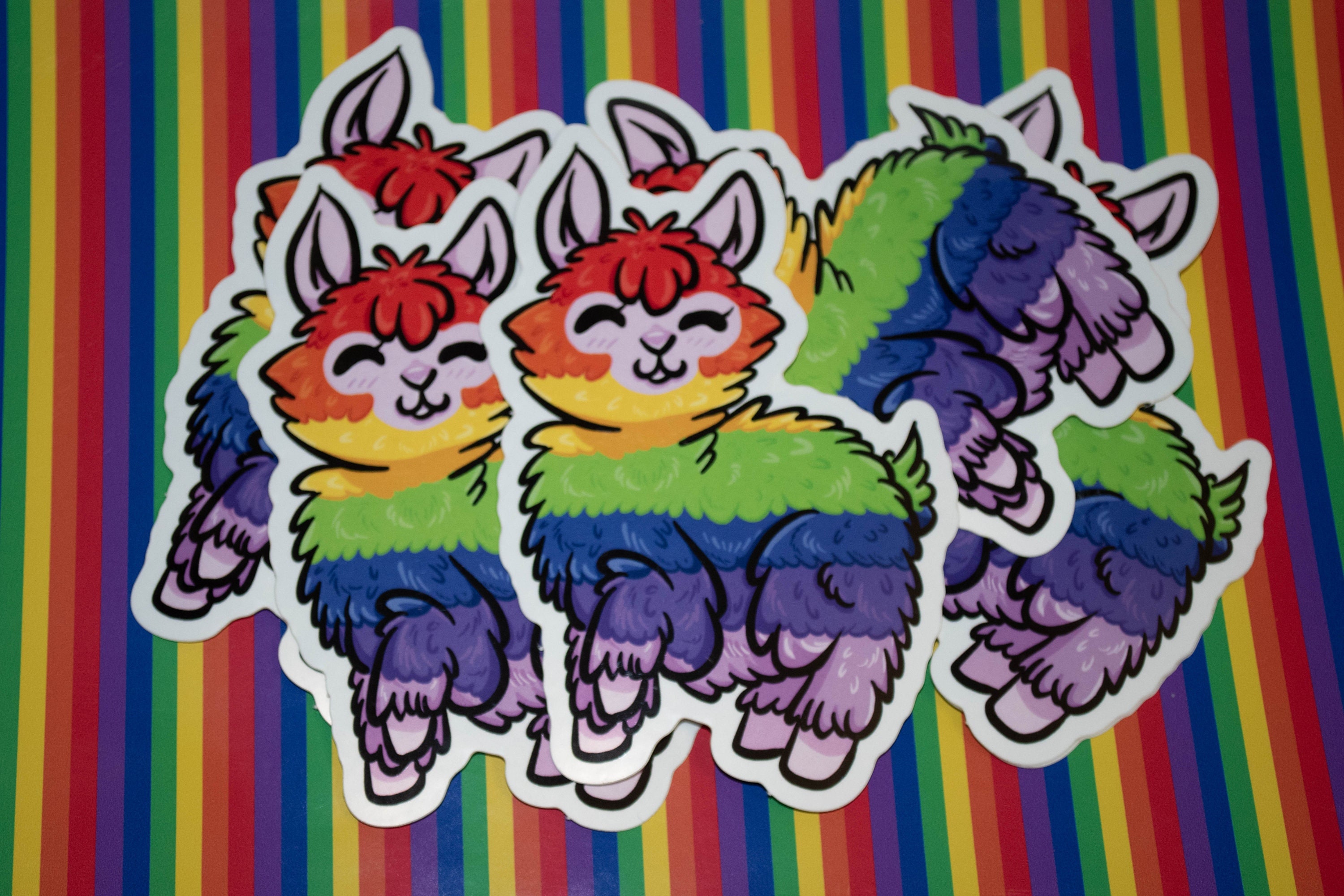 LGBTQ Pride Llama Alpaca Sticker Gay Bi Sticker | Etsy