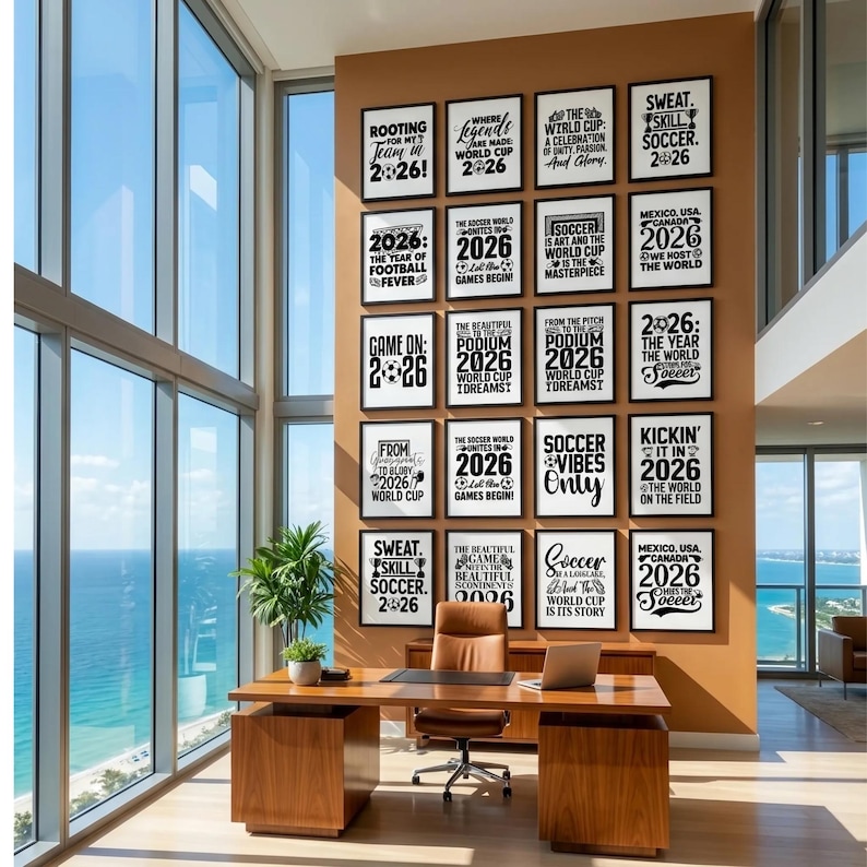 Soccer Quotes Wall Art Bundle, Motivational Sports Posters (digital ...