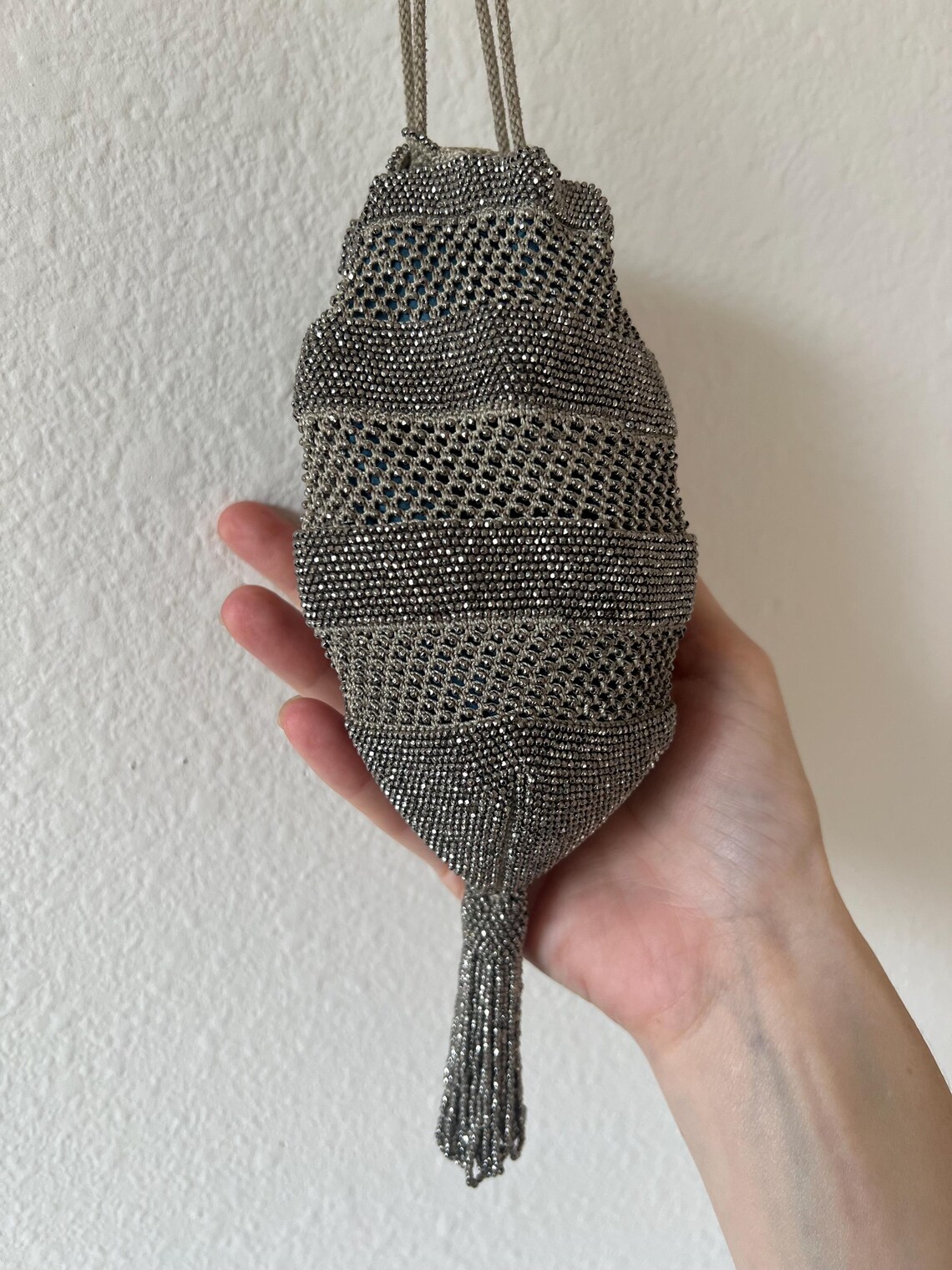 1920s Cut Steel Drawstring Purse - Etsy