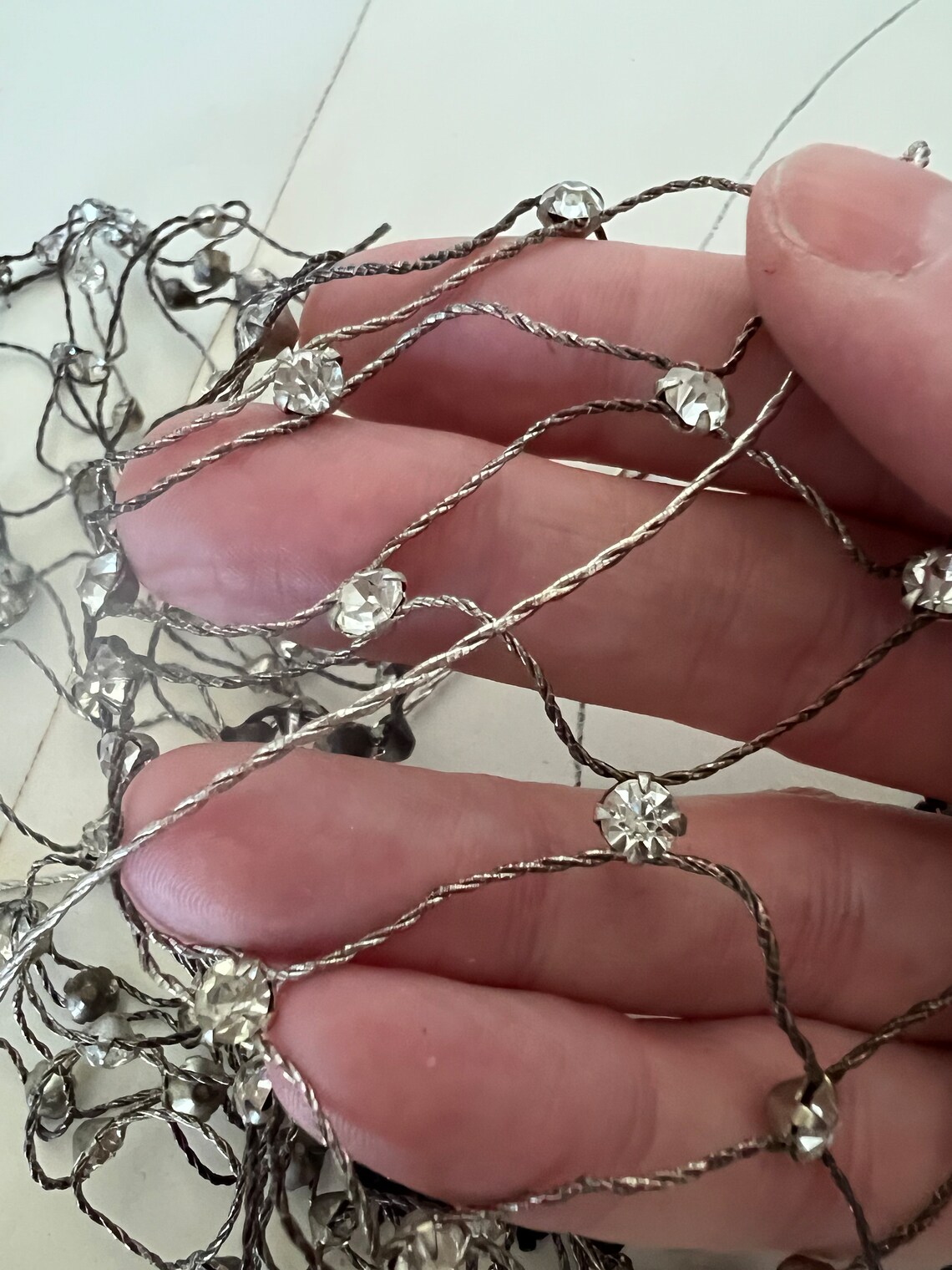BTY. Antique Real Metal 1920s Twisted Cord. Silver. - Etsy