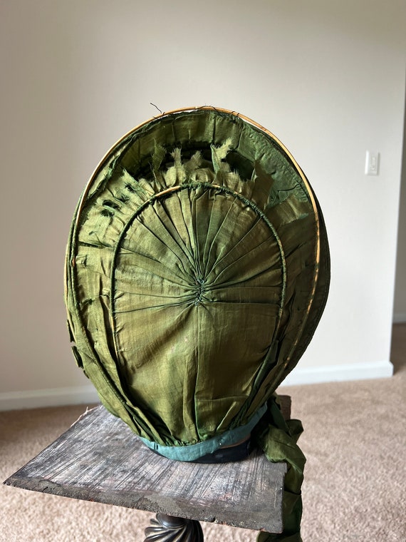 18th century early 19th century calash hat bonnet gre… - Gem