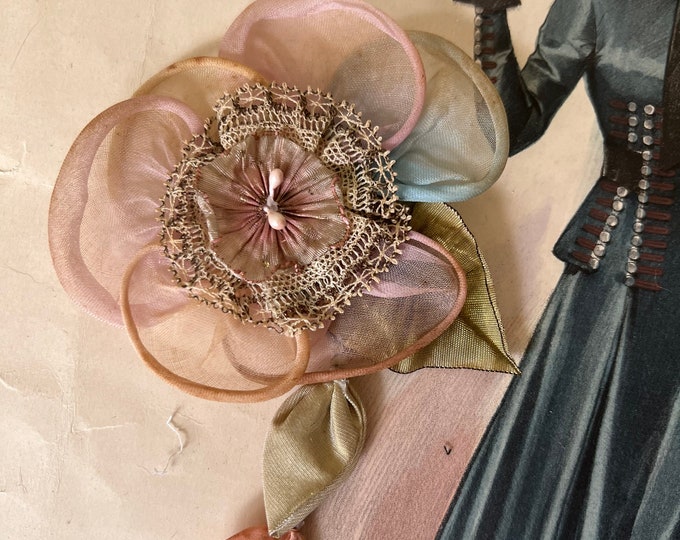 Ribbonwork Chiffon Roses. Sold by the Each. 1" and .75' - Etsy