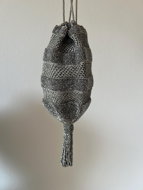 1920s cut steel drawstring purse - Gem