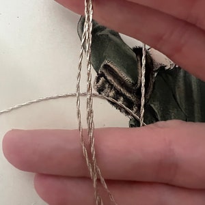 BTY. Antique Real Metal 1920s Twisted Cord. Silver. - Etsy