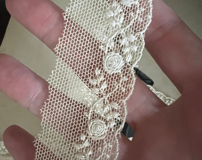 Antique Cotton Net Lace Trim BTY. Cotton Net. Doll Making - Etsy