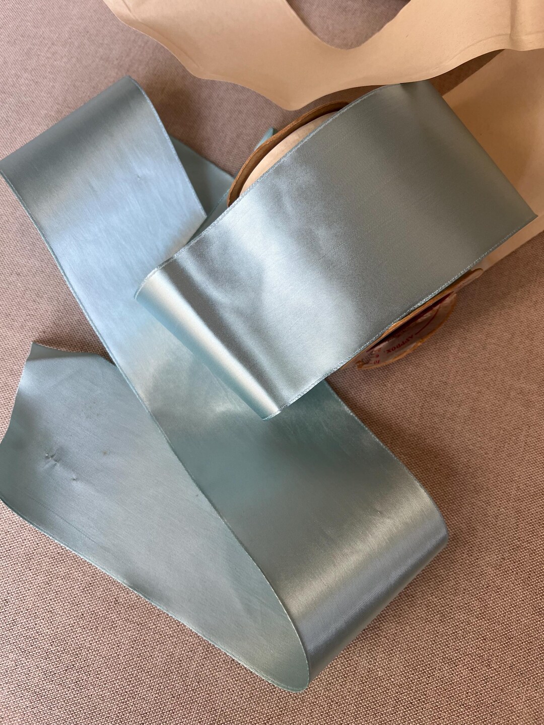 BTY Pale Blue Rayon Ribbon. Vintage Midcentury. Baby Blue. - Etsy