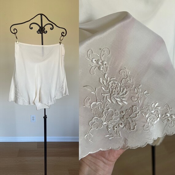 Antique vintage 1920s silk tap pants underwear linge… - Gem