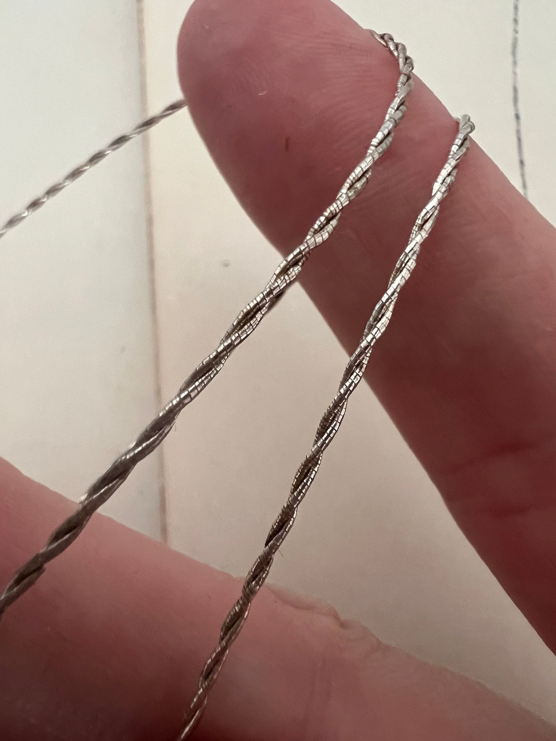 BTY. Antique Real Metal 1920s Twisted Cord. Silver. - Etsy