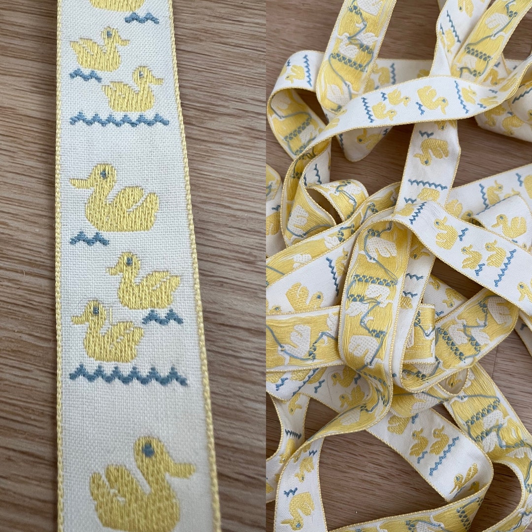 5.5 Yards. Novelty Duck Ribbon. Baby; Boy or Girl. - Etsy