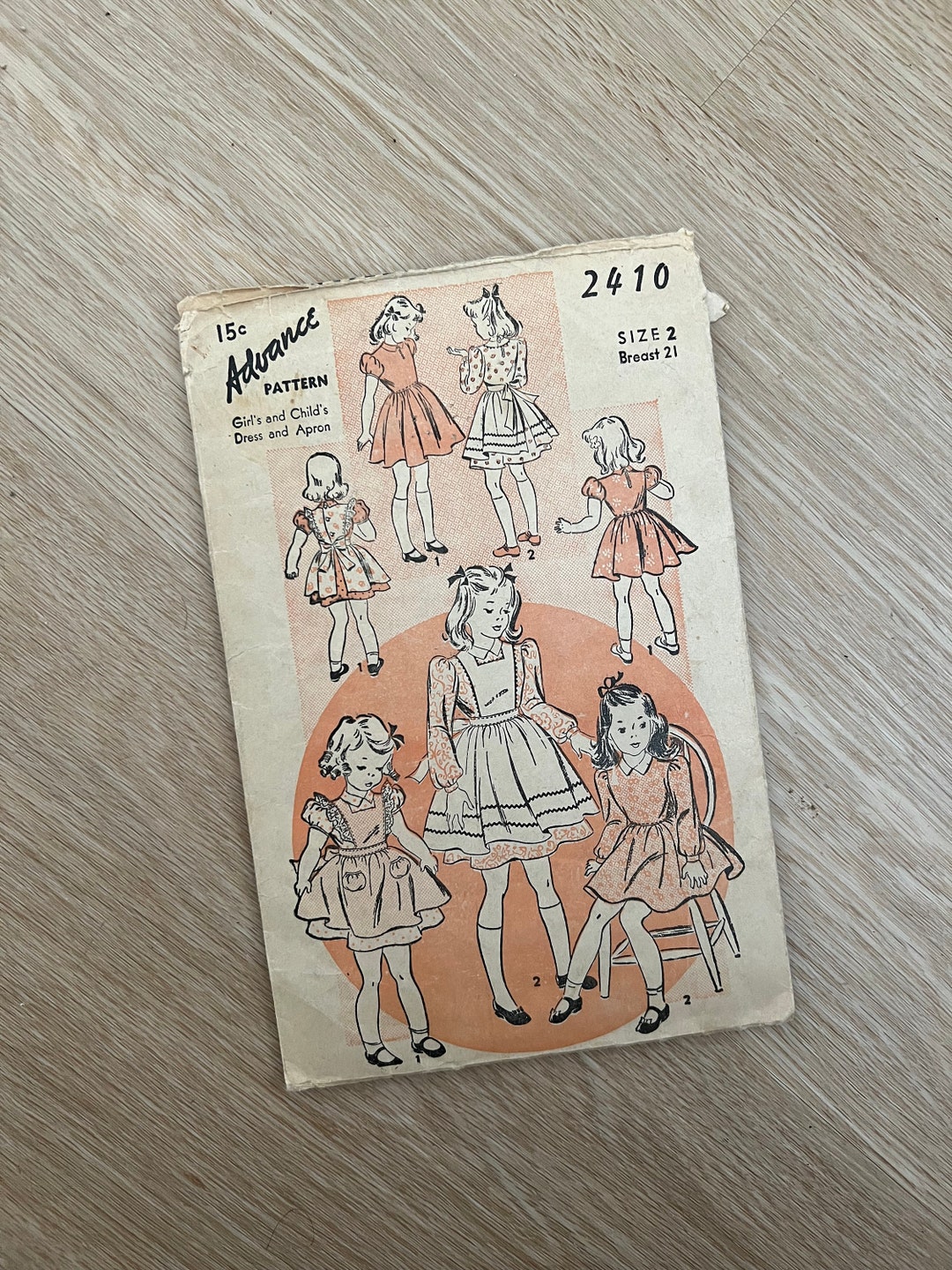 1950s Advance Sewing Pattern 2410 Size 2 Toddler - Etsy