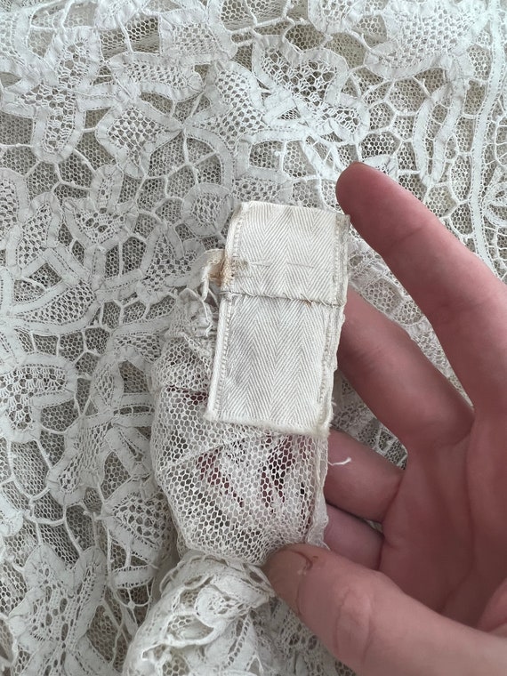 Antique edwardian tape and needle lace blouse; about… - Gem