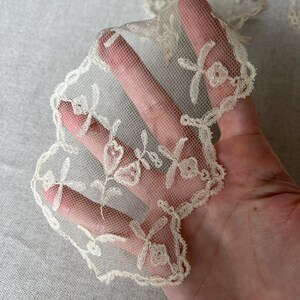 Antique Handmade Lace Lappet. Applied Bobbin Lace. - Etsy
