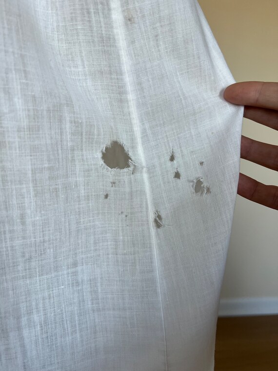 AS IS plus sized antique 1920s hand embroidered cott… - Gem