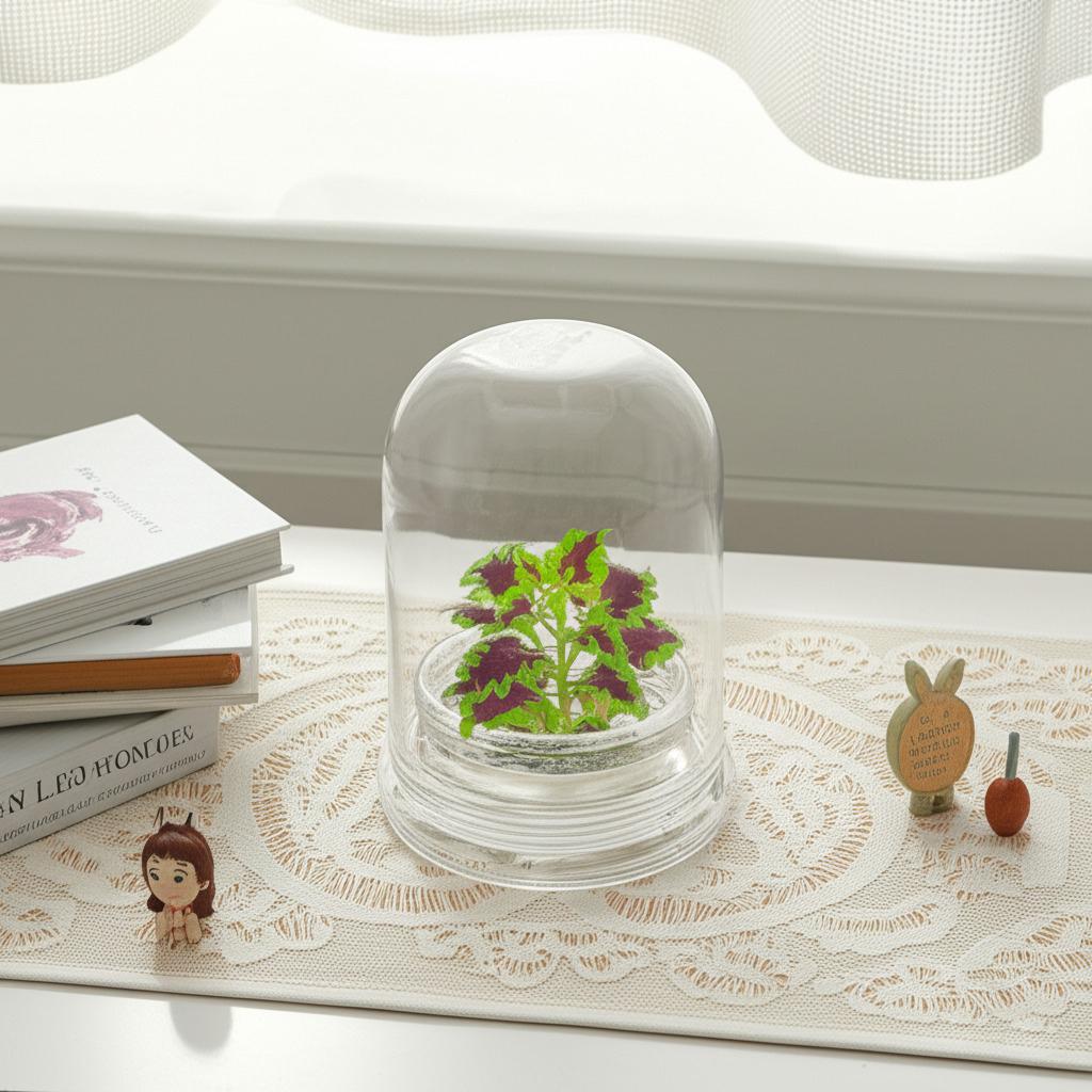 Rainbow Floral Terrarium - Self Grow, Maintenance Free -coleus - 4" Dom ...