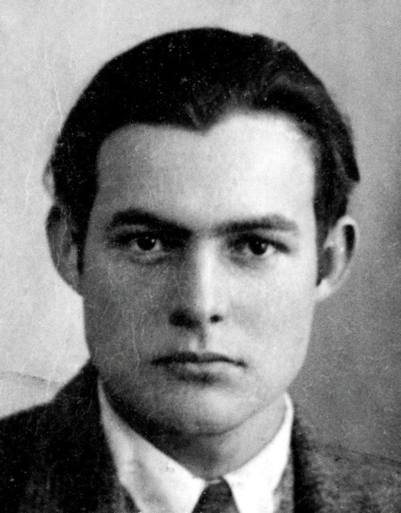 Ernest Hemingway Poster Photo Passport Photo Famous American Author ...