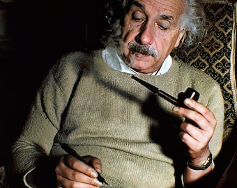 Albert Einstein Pipe Smoking - Etsy