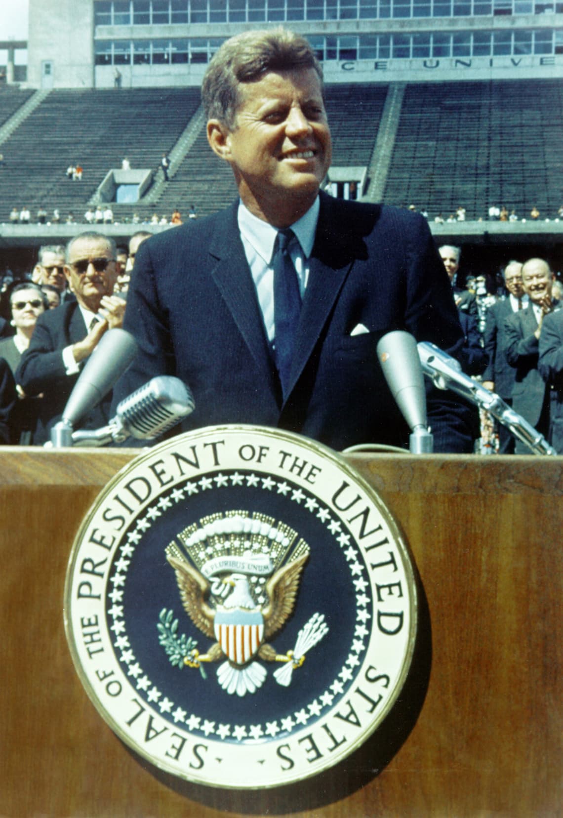 NASA President John Kennedy JFK LBJ Rice University Poster Art - Etsy
