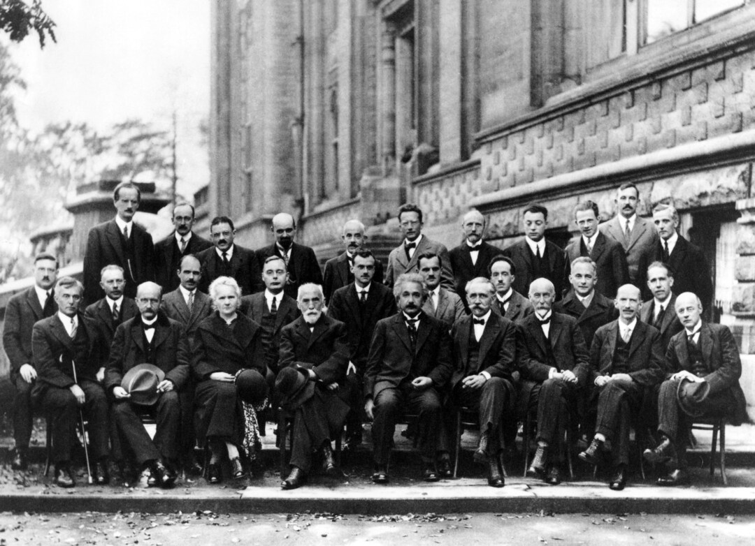 1927 Solvay Conference on Quantum Mechanics Physics Albert Einstein ...