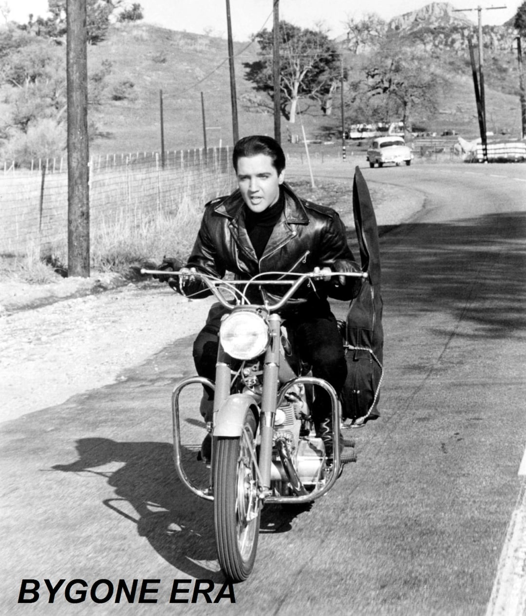 Elvis Presley Motorcycle Poster Art Photo Artwork 11x14 16x20 or 20x24 ...