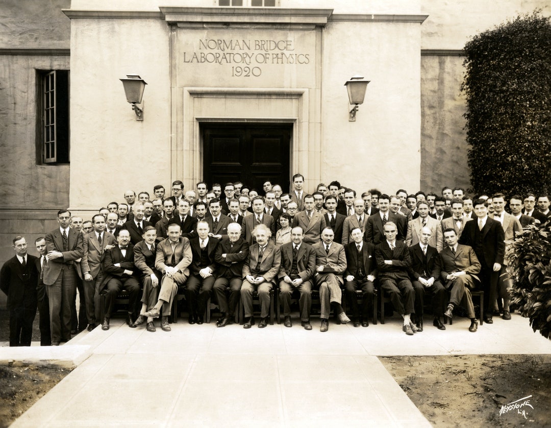 Albert Einstein Poster Photo Caltech Pasadena Physics Department ...