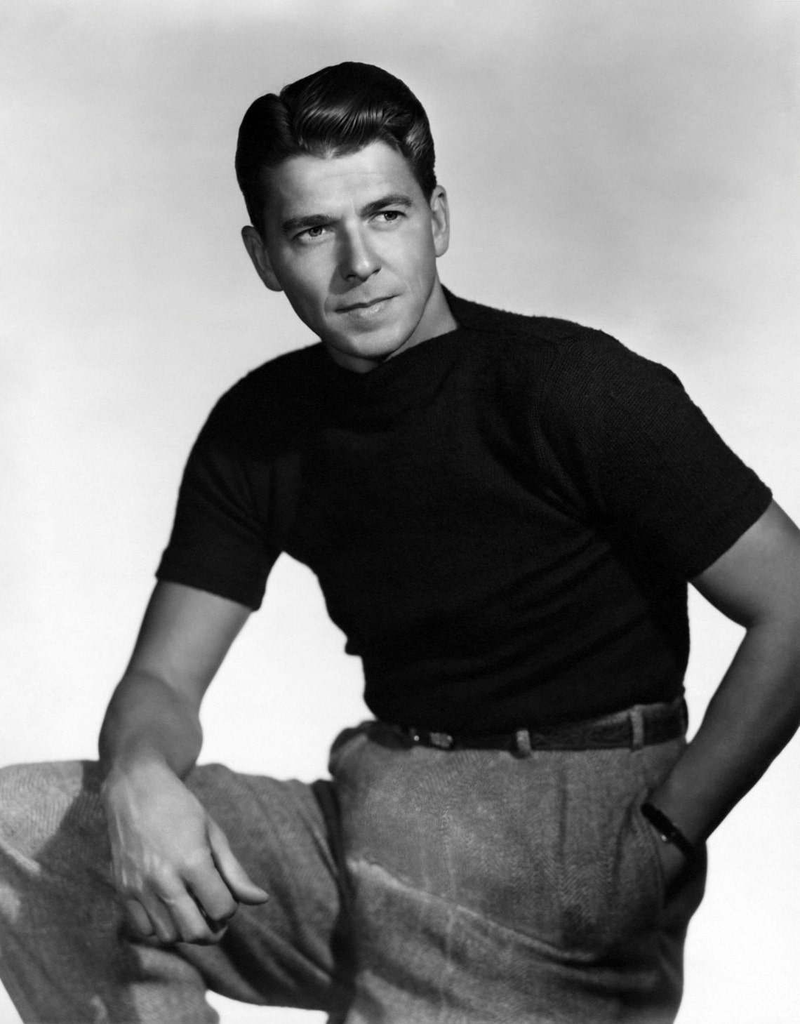 Ronald Reagan Young and Handsome Hollywood Poster Art Photo - Etsy
