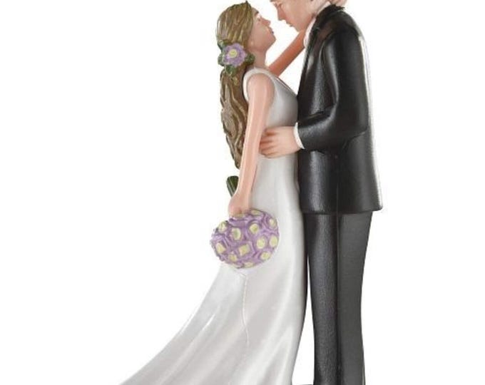 Vintage Wedding Cake Toppers Kneeling Down Bride and Groom, Hong Kong ...