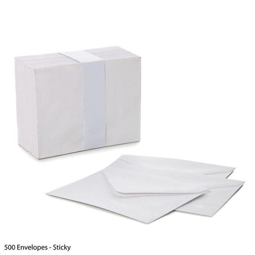 MINI WHITE Envelopes Small 10 50 100 500 Tags Bomboniere Thank You ...