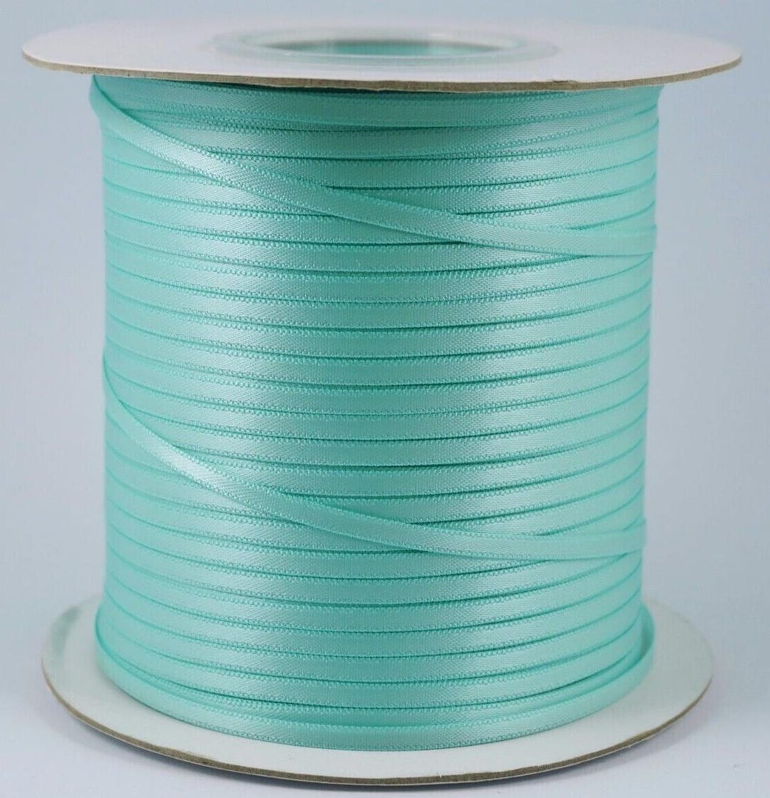 BULK SATIN RIBBON Double Sided | Mint Green | 3mm 15mm 25mm 38m 50mm ...