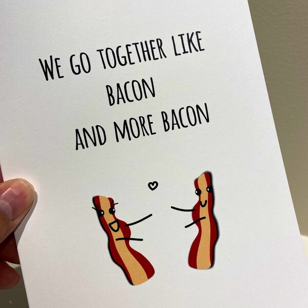 Bacon Birthday Card - Etsy