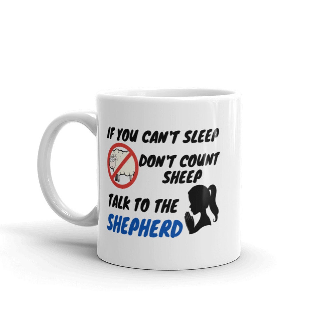 If You Can't Sleep Don't Count Sheep Talk To The | Etsy