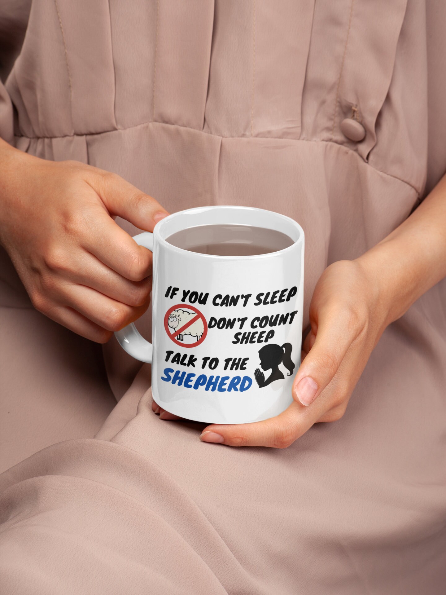 If You Can't Sleep Don't Count Sheep Talk To The | Etsy