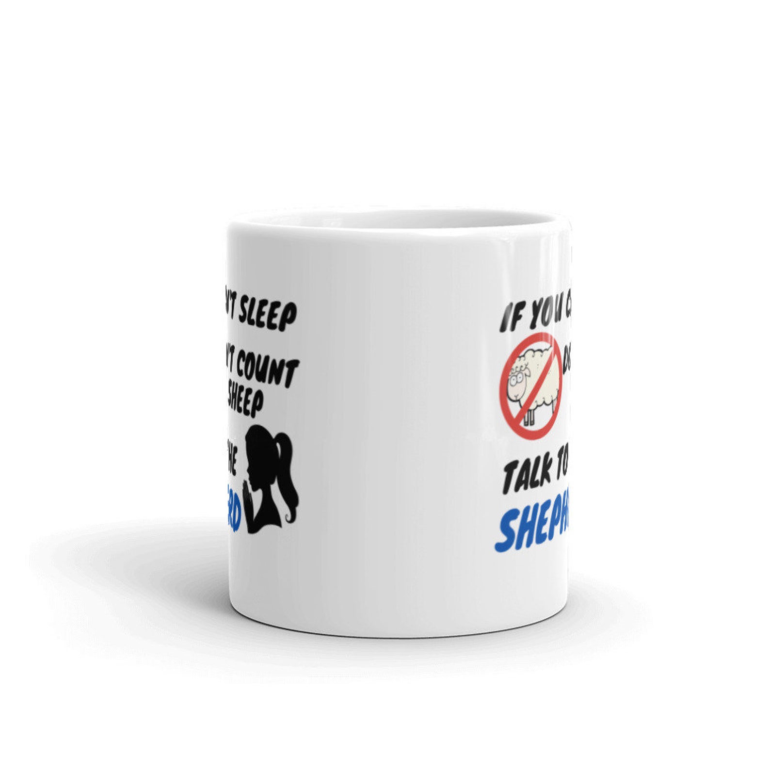 If You Can't Sleep Don't Count Sheep Talk To The | Etsy