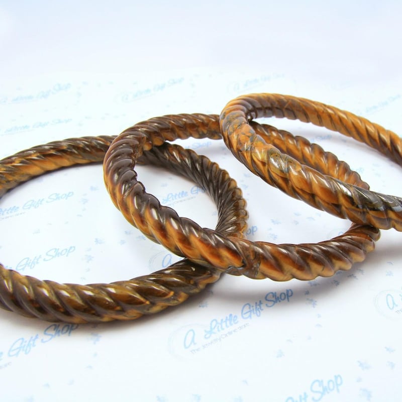 Stone Bangles - Etsy
