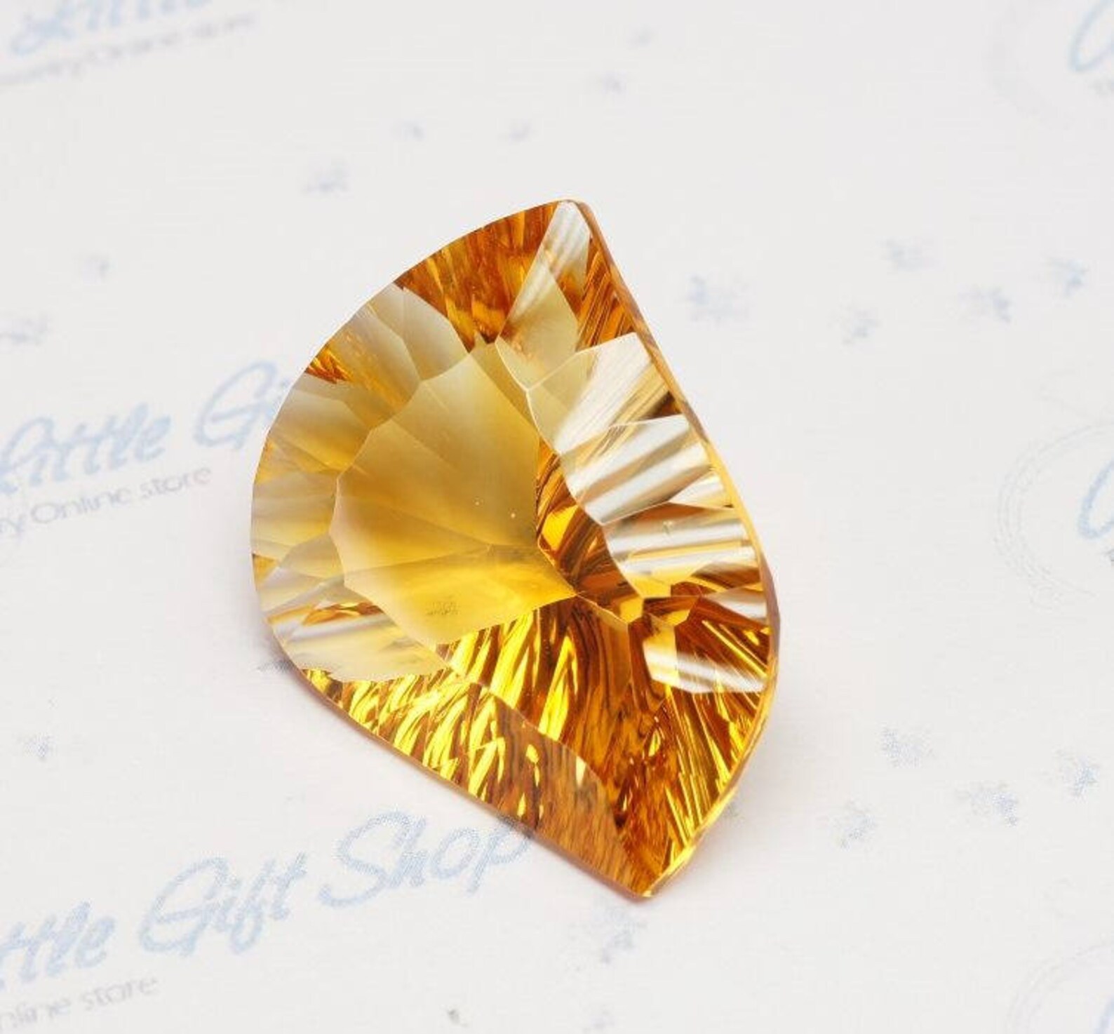 Loose Big Size of Yellow Citrine Stone With Fancy Cutting / - Etsy