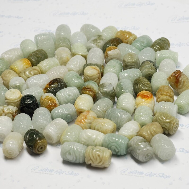 Carved Jade Bead - Etsy