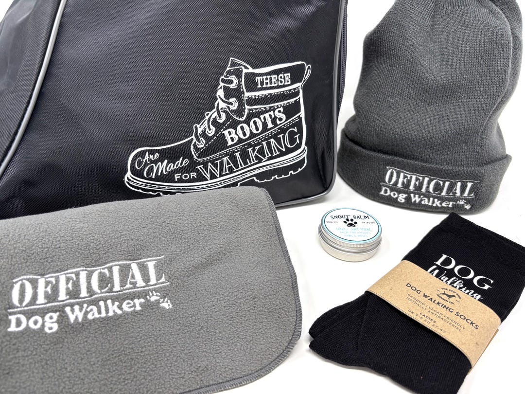 Dog Walker Gift Set: Socks, Paw Balm, Hat & Scarf - Etsy