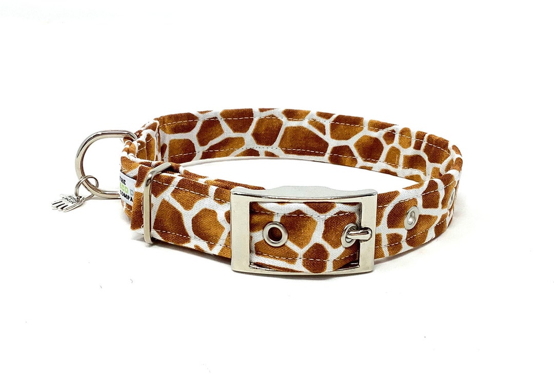 Giraffe, Animal Safari Print Dot Traditional Eyelet Dog Collar - Etsy
