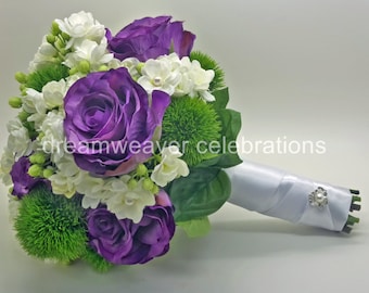 Silk flower bouquet | Etsy