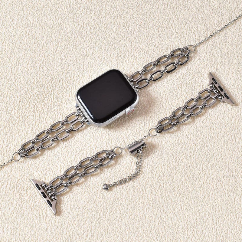 Silver Apple Watch Chain - Etsy