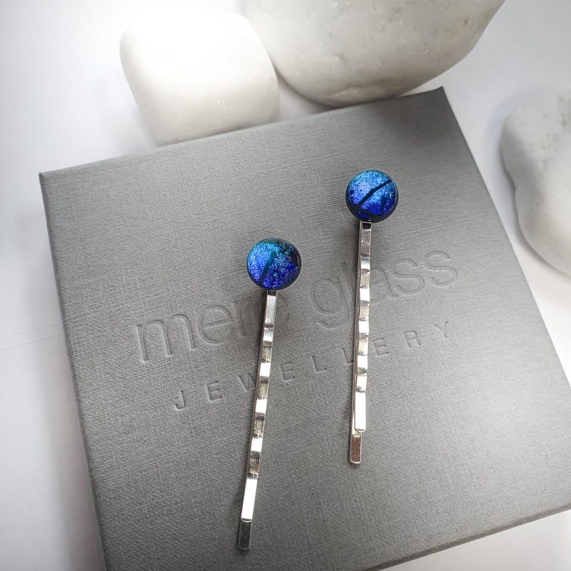 Hairpin Glass Flowers - Etsy UK